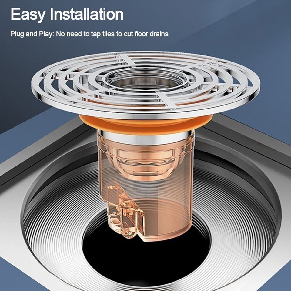 Efficient Seesaw gravity Structure Fast Draining Floor Drain Core PVC ...