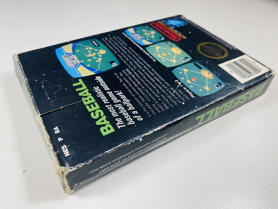 BASEBALL -- NES Nintendo Game Original HANG TAB BOX Complete CIB ...