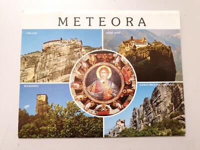 Vintage METEORA Greece Souvenir POSTCARD 13 Scenic Photos Folder ...