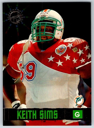 1996 TOPPS MEMBERS ONLY STADIUM CLUB KEITH SIMS MIAMI DOLPHINS #25 | eBay