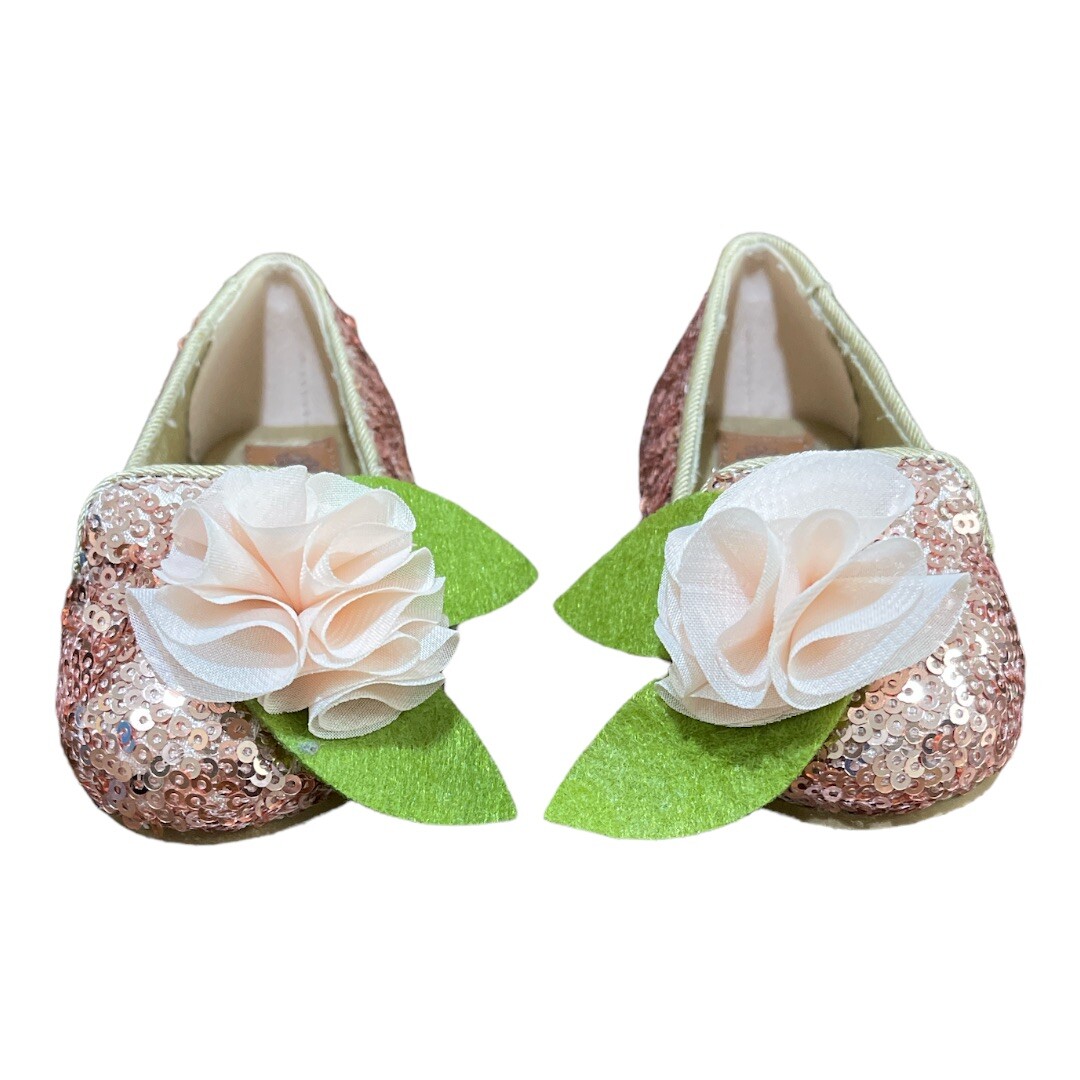 Toddler Joyfolie Sequin Chiffon Rose Loafers Ballerina flats shoes sz 4 ...
