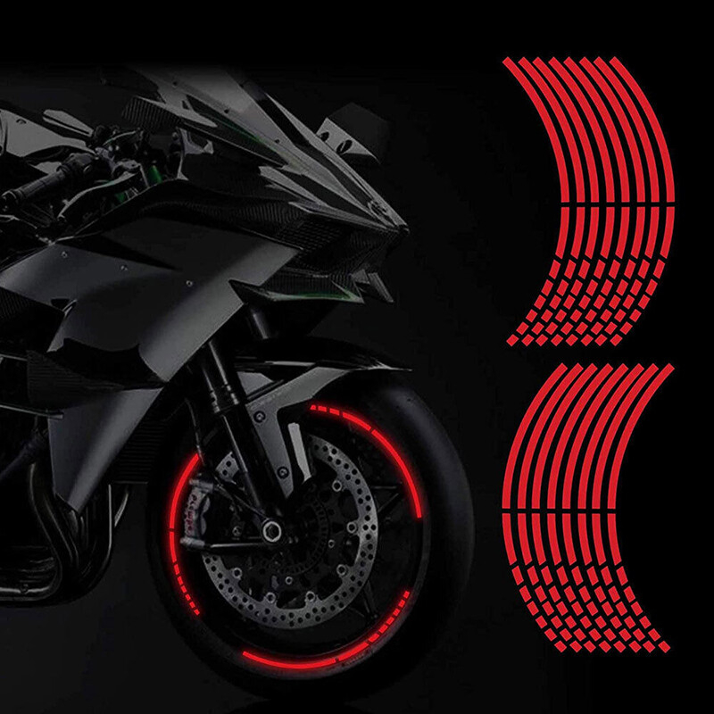 17/18/19" Reflective Rims Tape/Wheel Rim Decal Stripes Sticker Rim ...