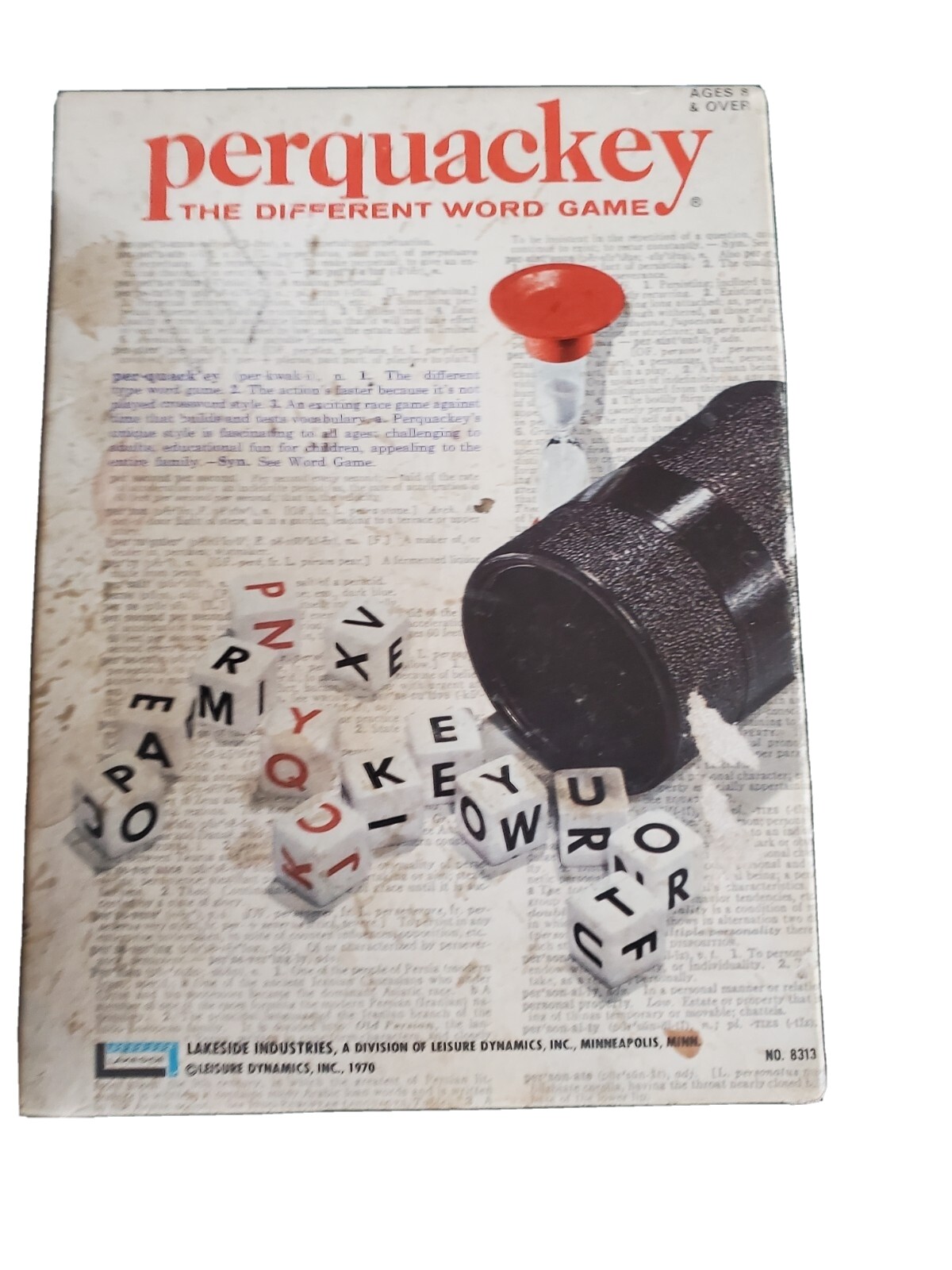 PERQUACKEY The Different WORD GAME-VINTAGE 1970 100% complete-Nice ...