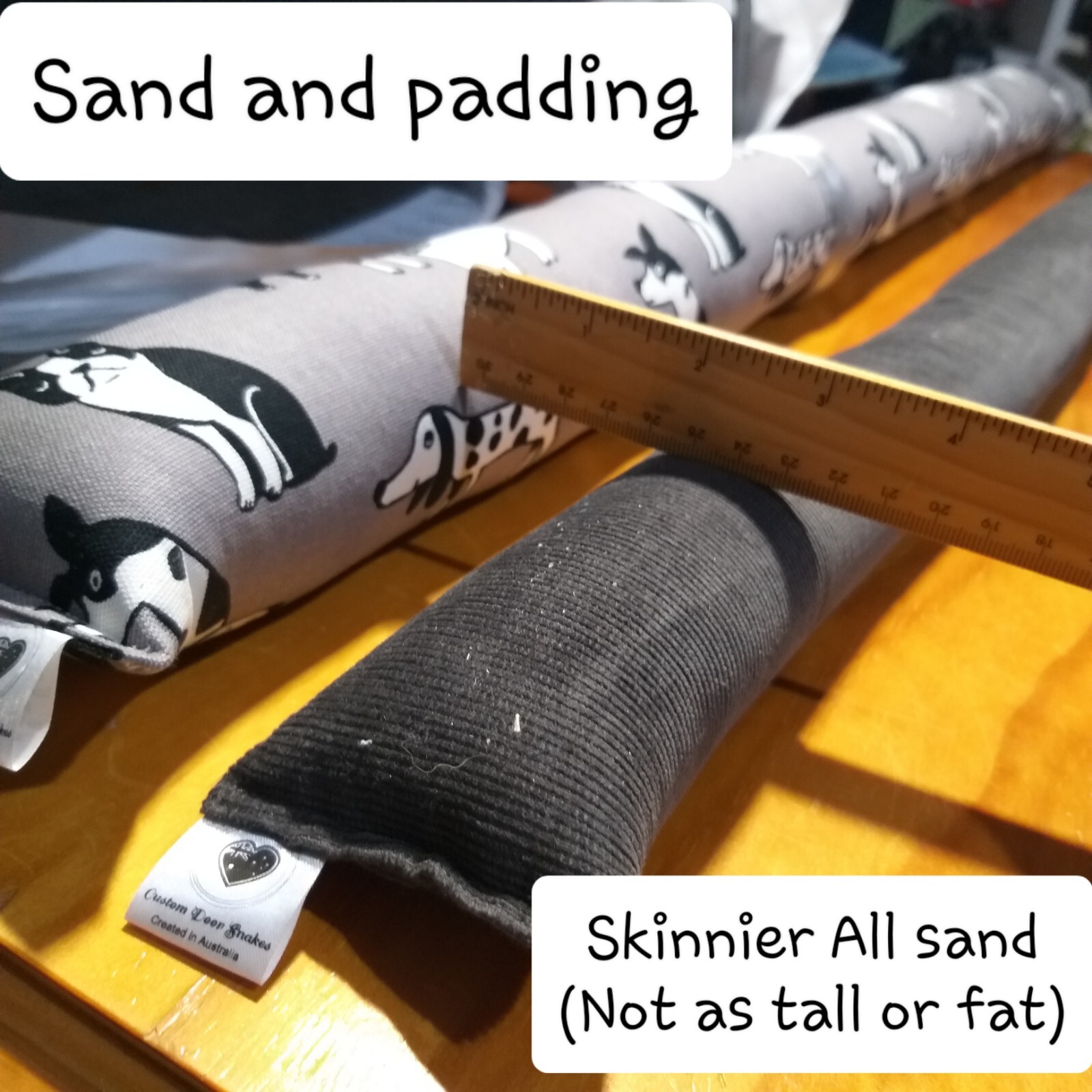 Extra long draft draught stopper snake, striking peach Jocelyn Proust ...