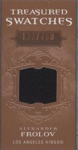 2006-07 Upper Deck Artifacts - Treasured Swatches Alex Frolov #TS-AF ...
