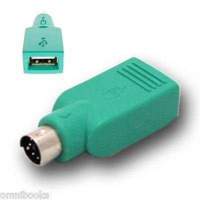 Logitech PS/2 Port to USB Mouse Adapter Green 501215-0004 | eBay