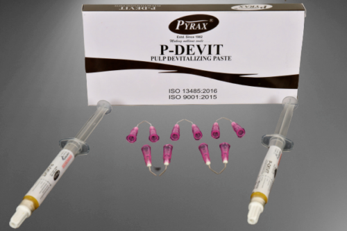 Pyrax P-DEVIT Pulp Devitalizing Paste (Like Voco Depulpin) 2 x 3gm Syr ...