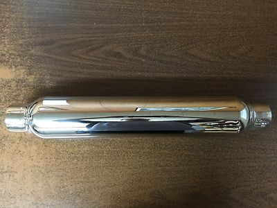 Polished Stainless Glasspack - 4" x 24" - s/o 2 1/2" Each End | eBay