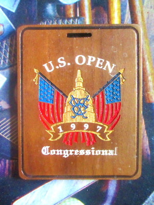 vtg - PGA TOUR Golf Bag Tag - 1997 U.S. OPEN - Congressional CC - USGA ...
