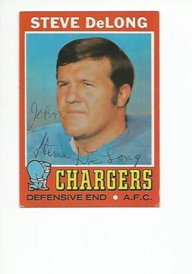 STEVE DeLONG Personalized iAutographed Signed 1971 Topps card San Diego ...