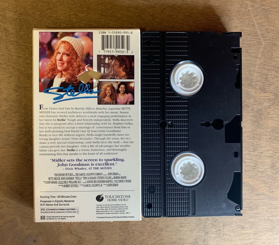 Stella (VHS, 1990) Bette Midler, John Goodman, Trini Alvarado | eBay