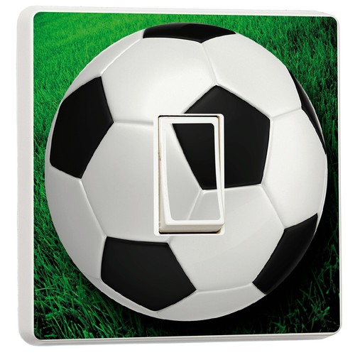 Football Soccer Ball Single Light Switch Sticker vinyl cover skin ...