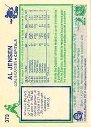 1983-84 O-Pee-Chee Capitals Hockey Card #373 Al Jensen RC | eBay