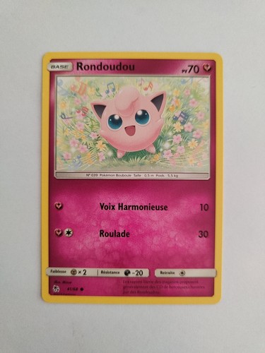 Carte Pokémon - Rondoudou 41/68 - Soleil et Lune Destinées Occultes ...