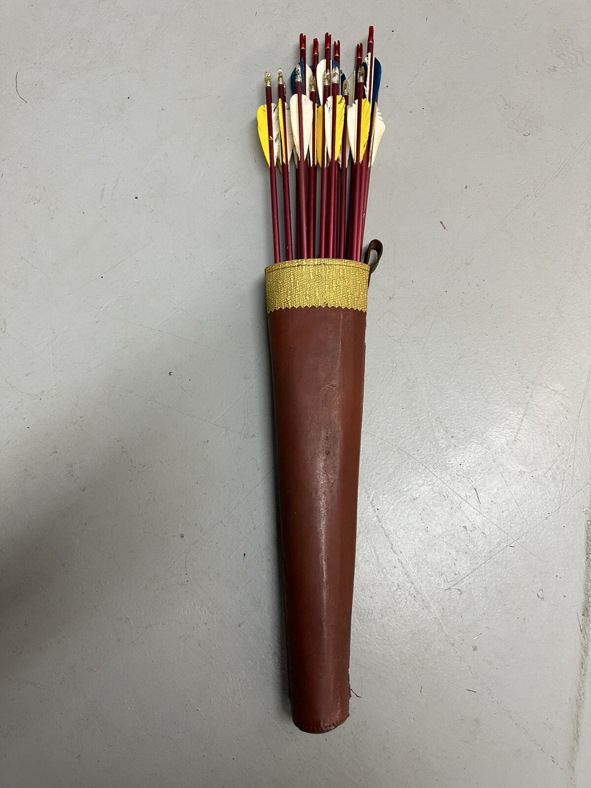 Vintage Antique Arrow Quiver Leather Arrow Holder Traditional Belt ...