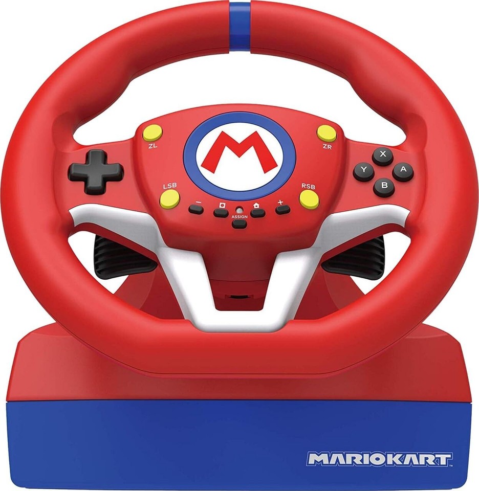 Hori NSW-204U Mario Kart Racing Wheel Pro Mini for Nintendo Switch ...