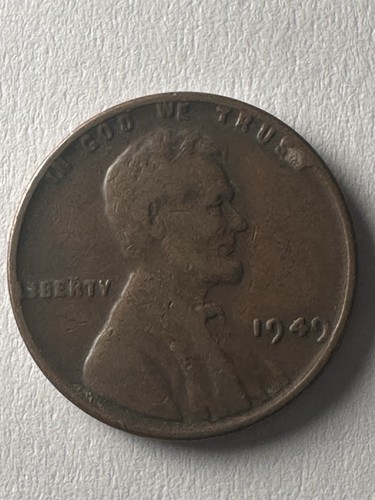 1949 Lincoln Wheat Penny NO Mint Mark, Rim Errors "L" In Liberty, S,T ...