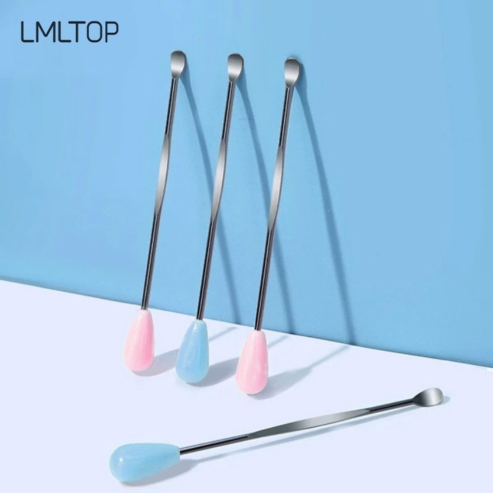 Ergonomic Stainless Steel Ear Wax Cleaner with Smooth Round Spoon Shape ...