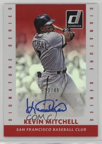 2015 Panini Donruss Signature Series Red /49 Kevin Mitchell #89 Auto | eBay