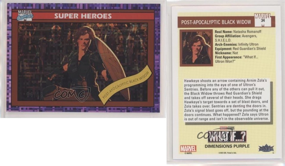 2023 Marvel What If? 1990 Universe Purple Dimensions 6/18 Black Widow ...
