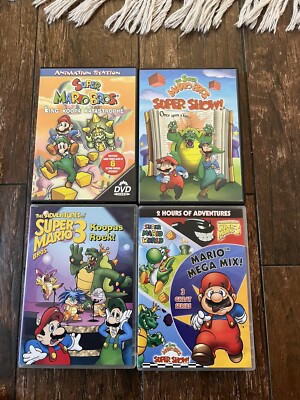The Super Mario Bros Super Show & Super Mario World DVD Lot of 4 ...