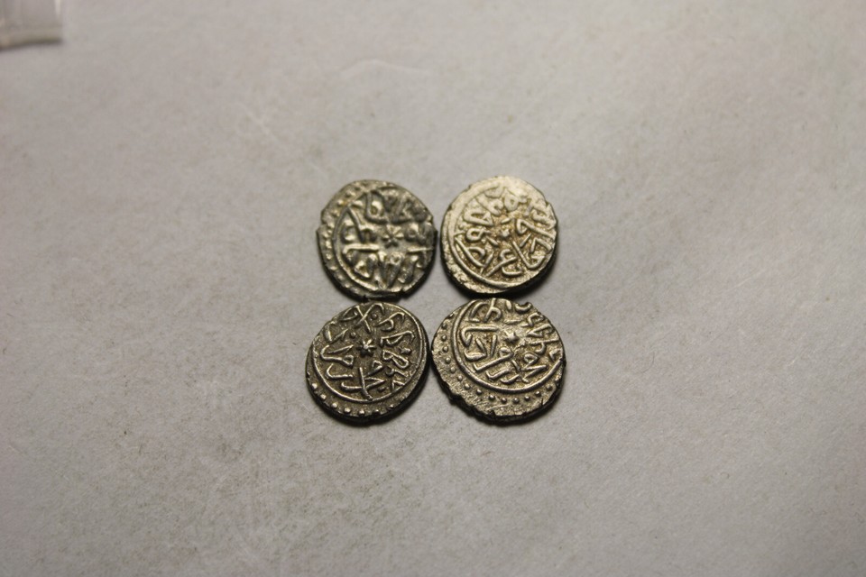1 Rare Genuine Islamic Silver akce coin/Ottoman Empire Mehmed 855AH ...