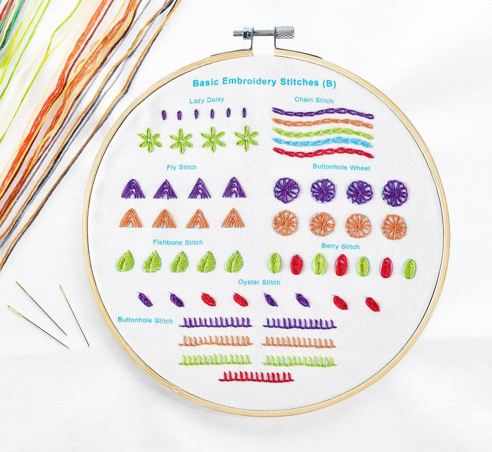 DPSKLTD Beginners Embroidery Stitch Practice Kit, 4 Pack Multi-1 | eBay