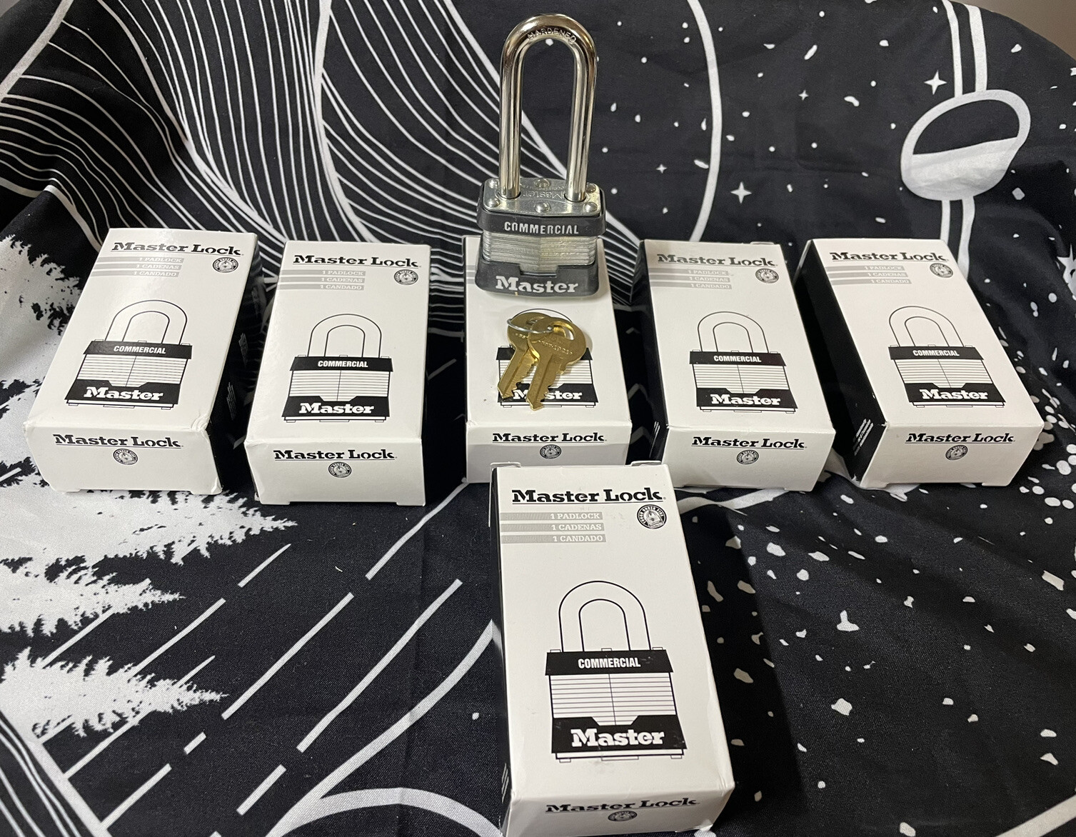 Masterlock Keyed Padlocks Master Lock 3kalh#0851 4 Pin Tumbler Padlock ...