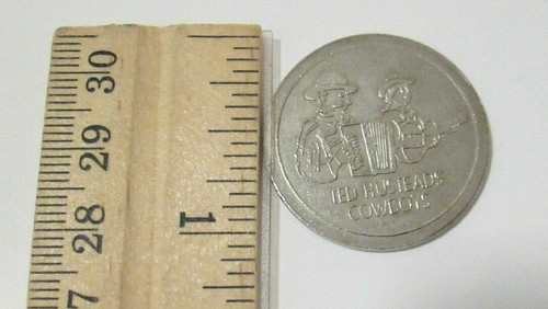 WALL DRUG WALL SOUTH DAKOTA TED HUSTEADS COWBOYS TOKEN Silver Tone Coin ...