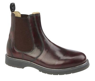 Grafters, M186 Unisex Leather Chelsea Boot BURGUNDY size 8 UK - £25 ...