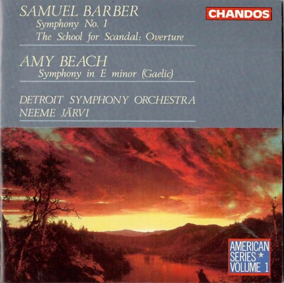 SAMUEL BARBER, AMY BEACH - DETROIT SYMPHONY - JARVI - CD | eBay