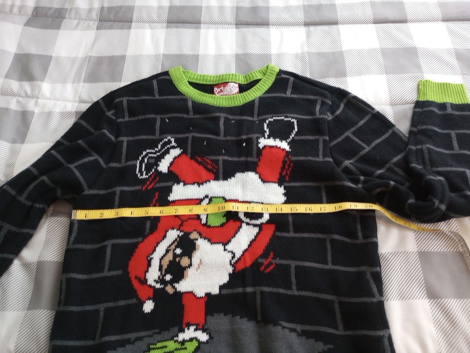 Dec. 25 Party Sweater Club Claus Break Dance Light Up Ugly Christmas ...