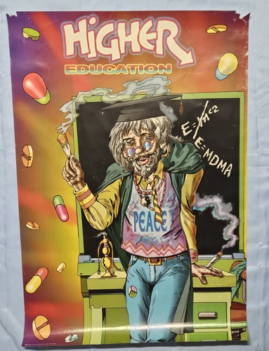 Vintage "Higher Education" Poster 1996 24" X 34" | eBay