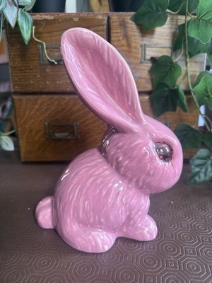 Vintage SylvaC Pink snub nose bunny rabbit 1027 8.5 Inch | eBay UK