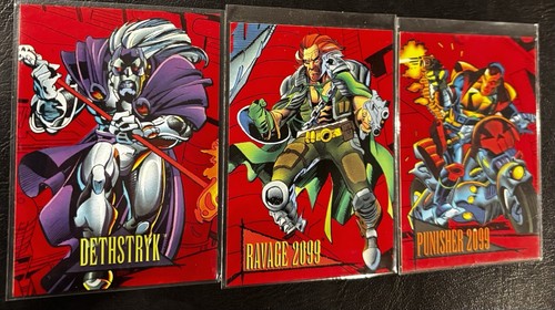 1993 SkyBox Marvel Universe Red Foil Inserts lot of 3: Punisher ...