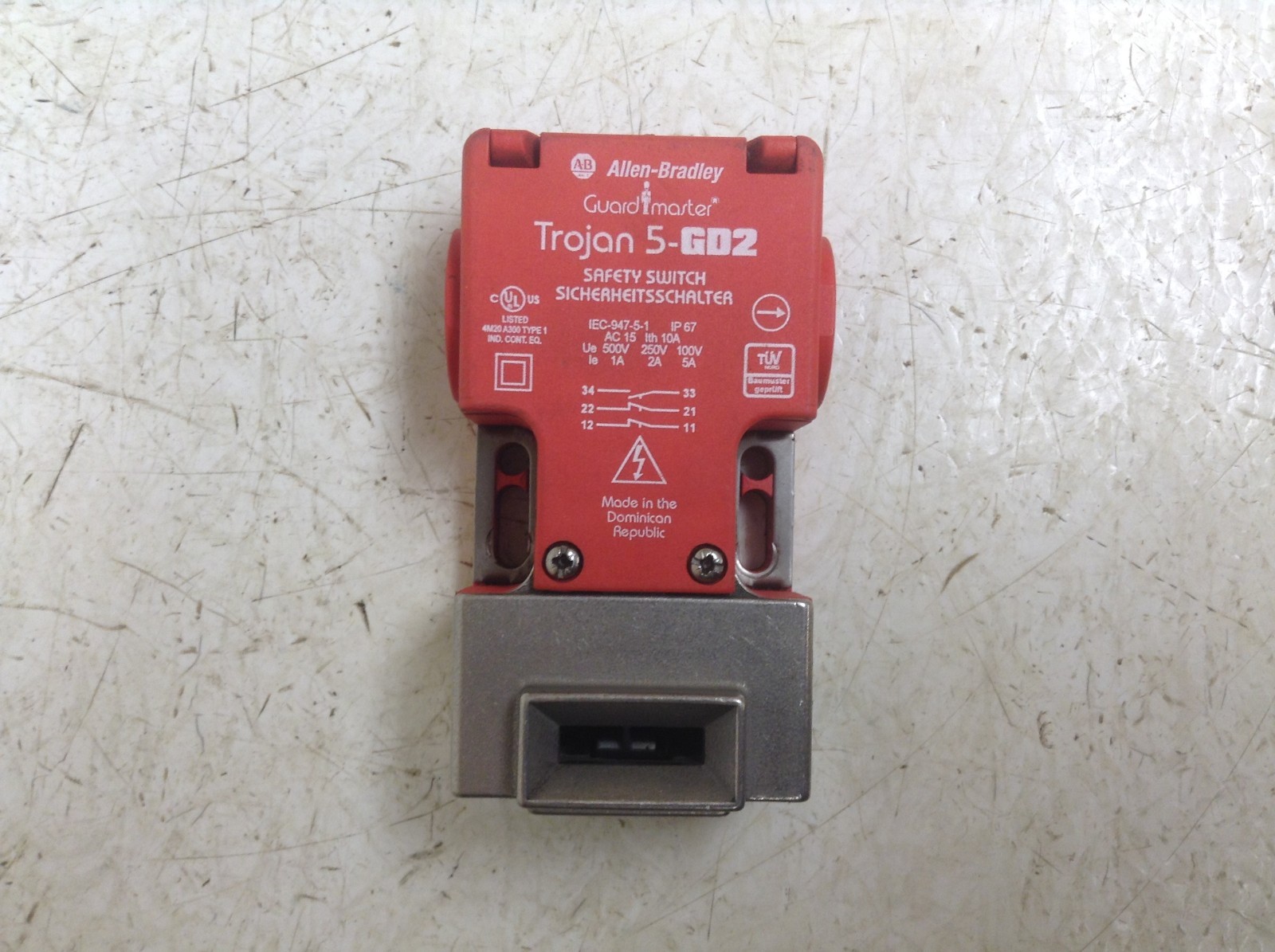 Allen Bradley 440k-t11212 Mss-5 Guard Master Trojan 5-gd2 Safety ...