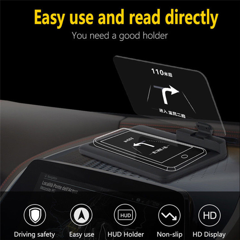 H6 Car Auto GPS HUD Head Up Display Smart Phone Mount Holder Stand ...