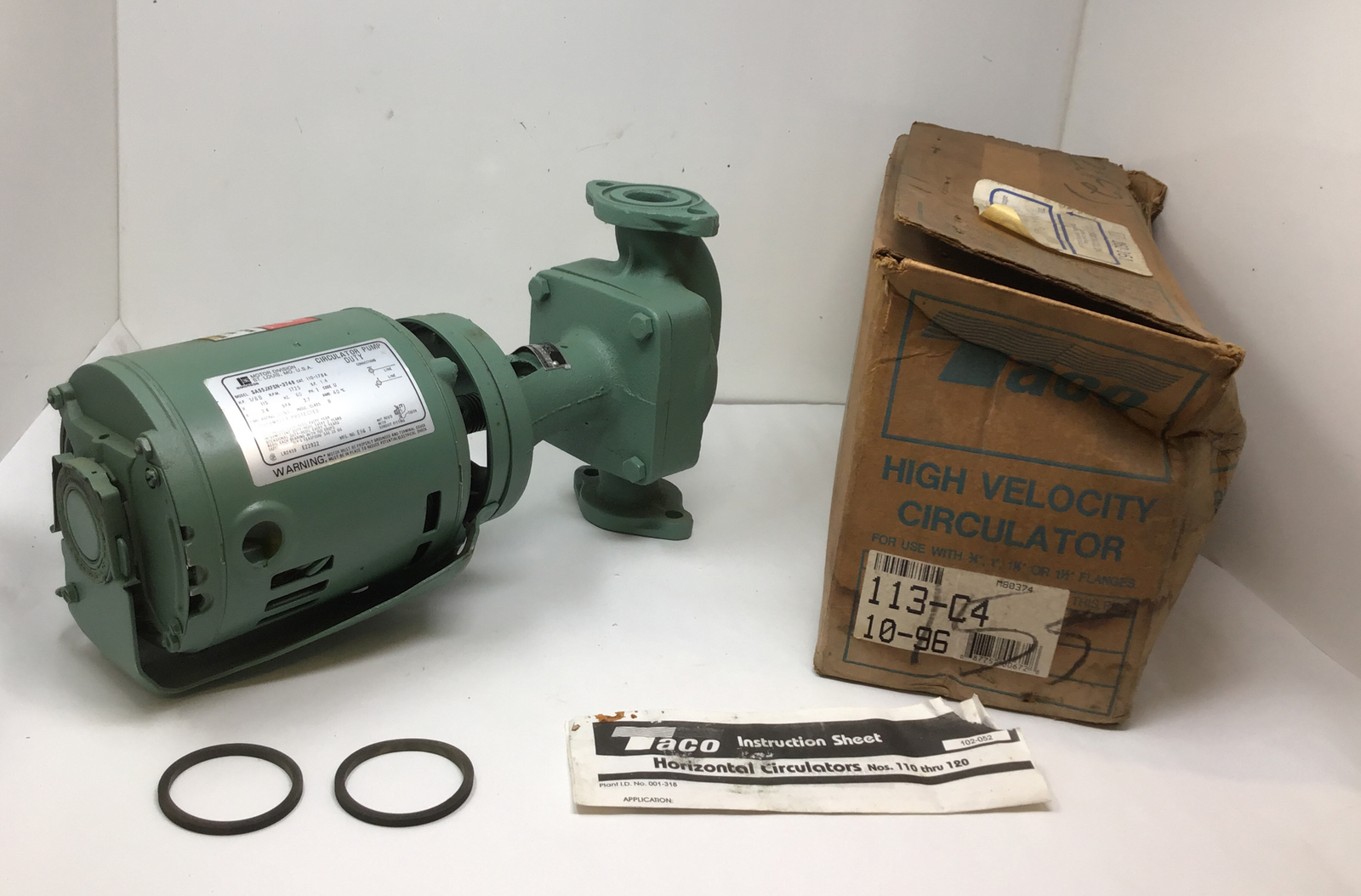 Taco 113-C4 115V 1/8 HP Circulator Pump for sale online | eBay
