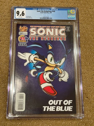 SONIC THE HEDGEHOG #160 CGC GRADED 9.6 NM+ WHITE PAGES ARCHIE COMICS ...