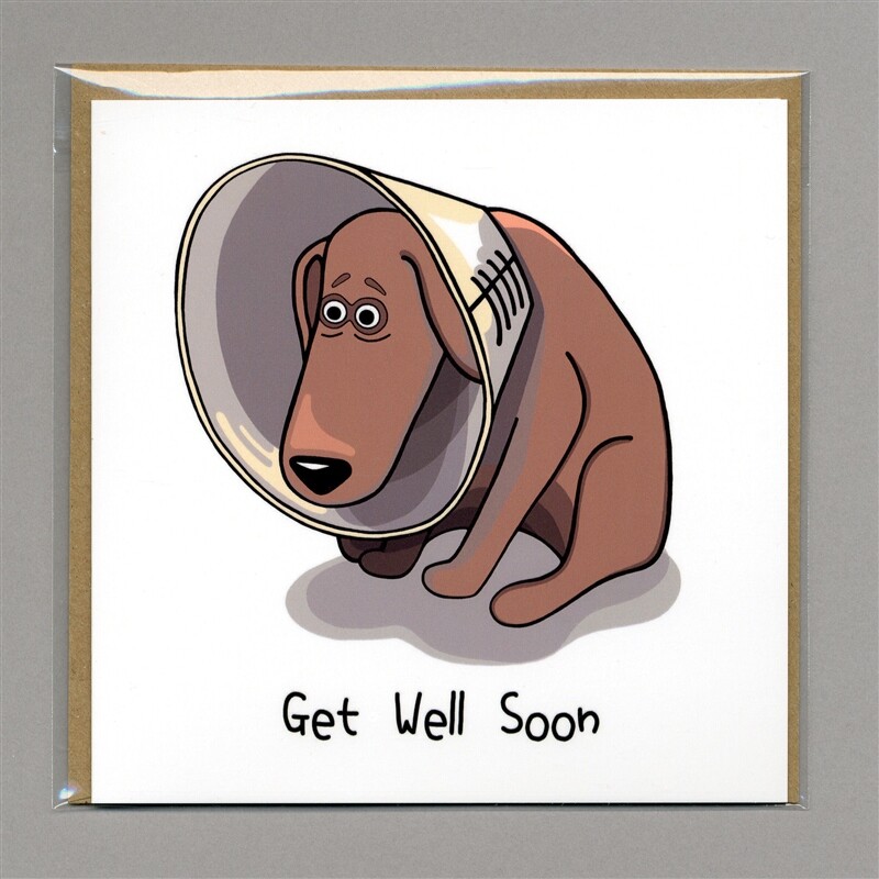 Cartoon Dog Cone Of Shame