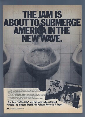 The Jam In The City, This Is The Modern World 1978 Small Poster Type Ad ...