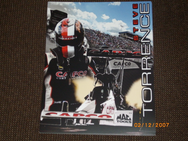 2017 STEVE TORRENCE CAPCO CONTRACTORS INC. TOP FUEL NHRA POSTCARD | eBay