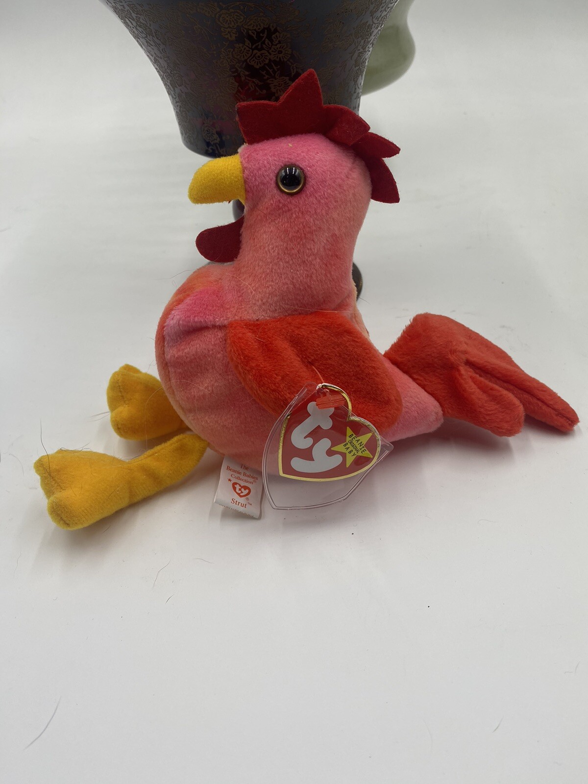 1996 TY BEANIE BABY STRUT THE ROOSTER TAG ERRORS RARE RETIRED VINTAGE ...