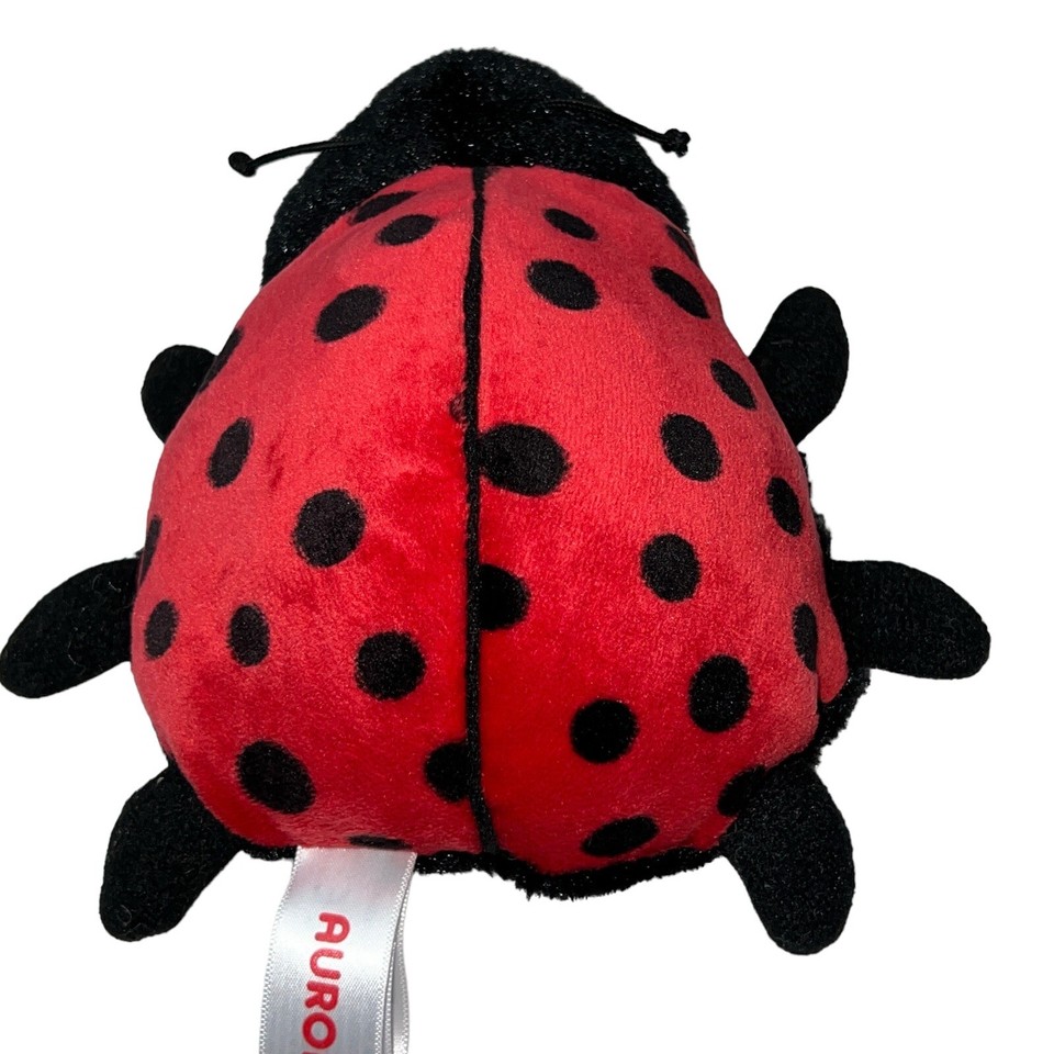 Aurora World Mini Flopsy Ladybug Ladybird Plush Stuffed Animal 6" Red ...