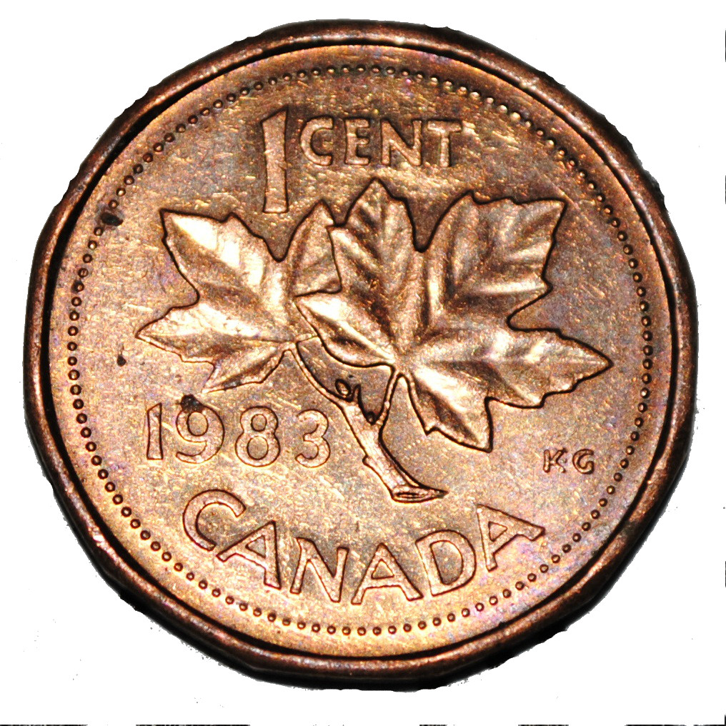 Canada 1983 Far Beads 1 Cent Copper One Canadian Penny Coin | eBay