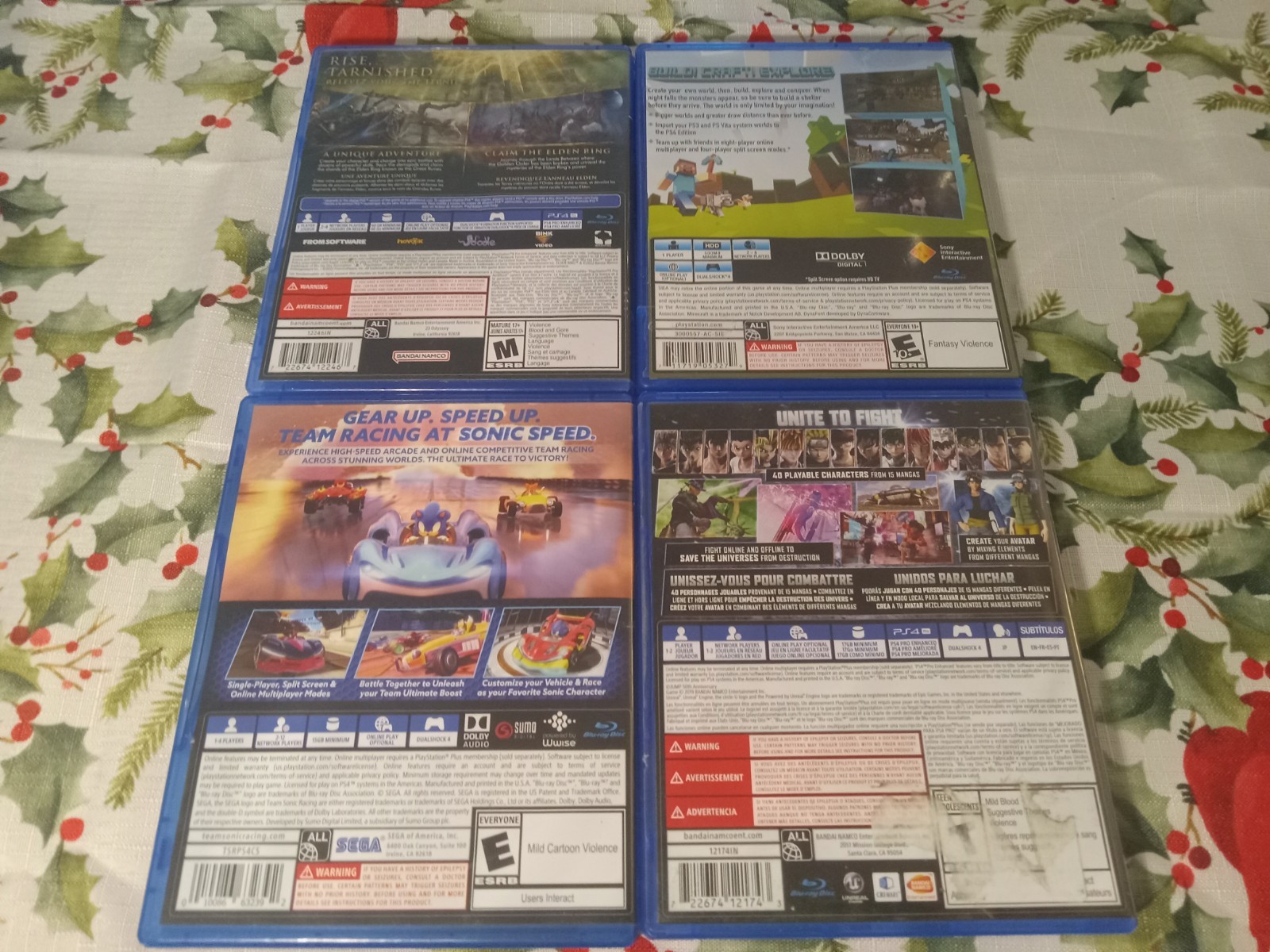 Playstation 4 Elden Ring Minecraft Jump Force Sonic Team Racing (PS4 ...