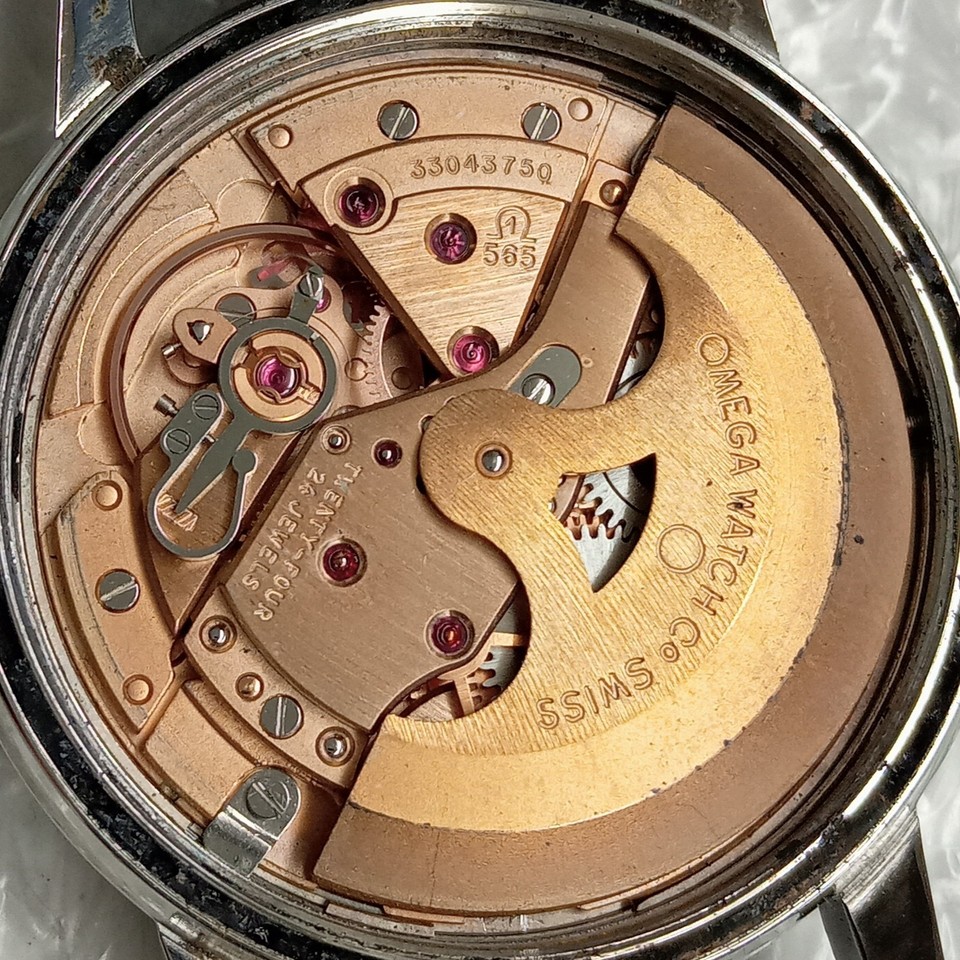 [NEAR MINT] Vintage OMEGA Seamaster Cal. 565 Silver 34mm Men's AT Watch ...