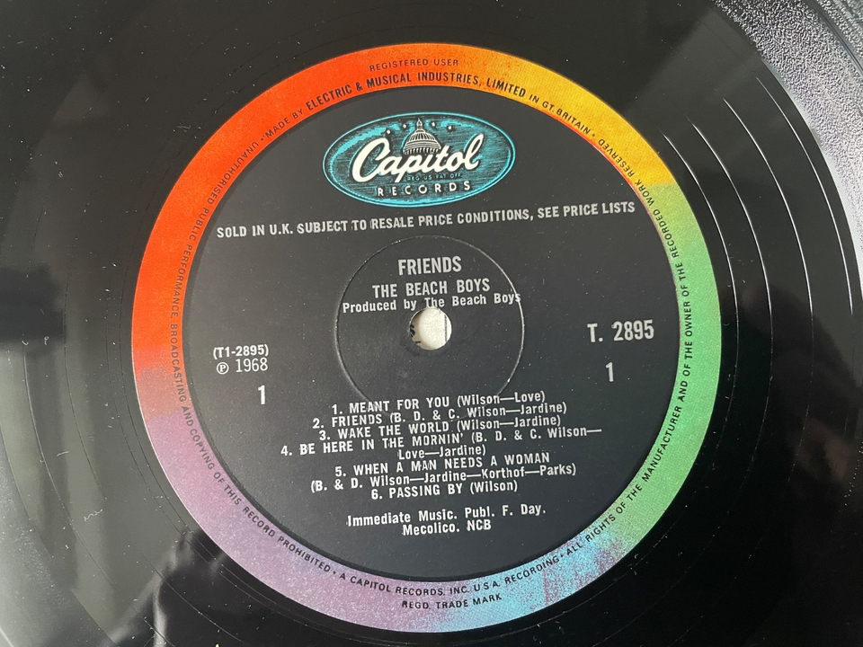 The Beach Boys: 1968 UK Capitol Records Mono LP: 'Friends' _NM / EX | eBay