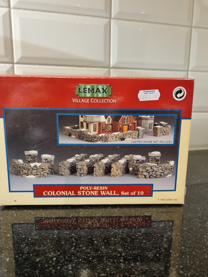Lemax, 1999, "Colonial Stone Wall", Village Collection, Set of 10 | eBay UK