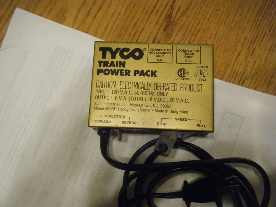 Tyco HO Electric Power Pack Train Transformer Model 899B (Tested) | eBay